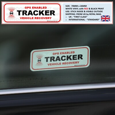 2 x WINDOW STICKERS - DETER THEFT RANGE ROVER SPORT VELAR EVOQUE ...