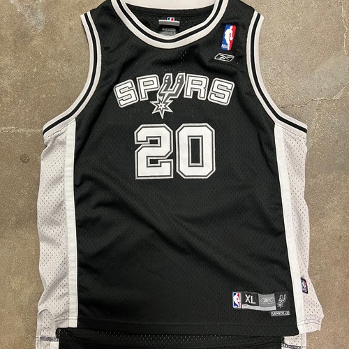 Manu Ginobili San Antonio SPURS Basketball Jersey (2XL) BLACK and WHITE ...