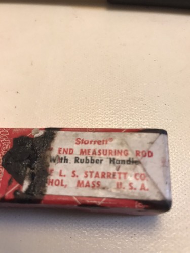 Starrett 22” Standard End Measuring Rod, NOS, W/Rubber | eBay