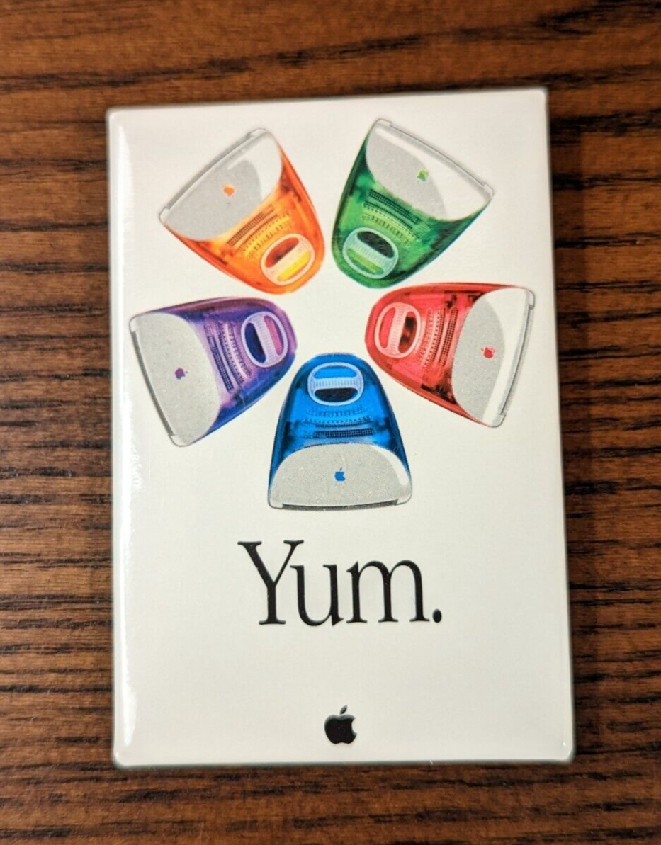 Vintage 1999 Apple iMac Yum Button Pin / Pinback | eBay