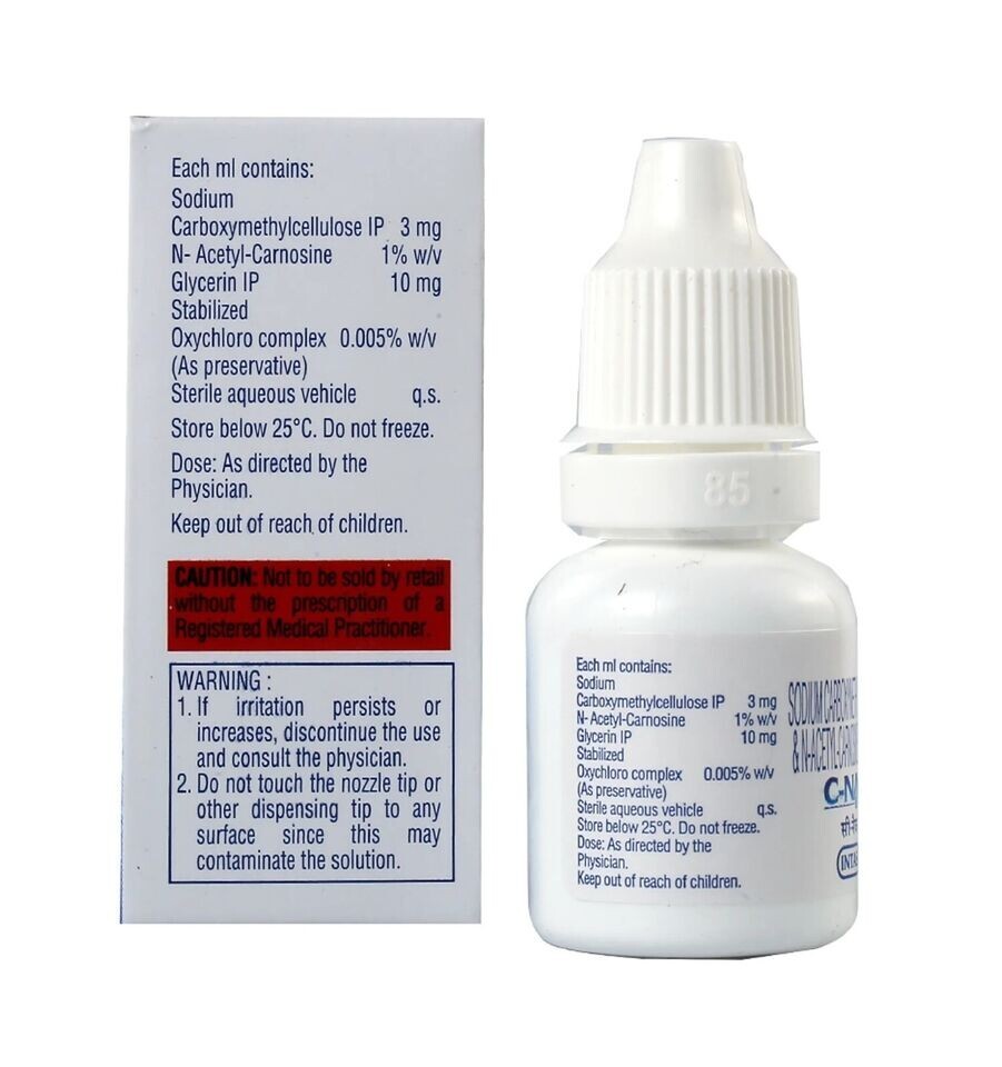 3x C-NAC Eye Drops, N-Acetyl-Carnosine Eye Drops - 10 ml + Free Shiping ...