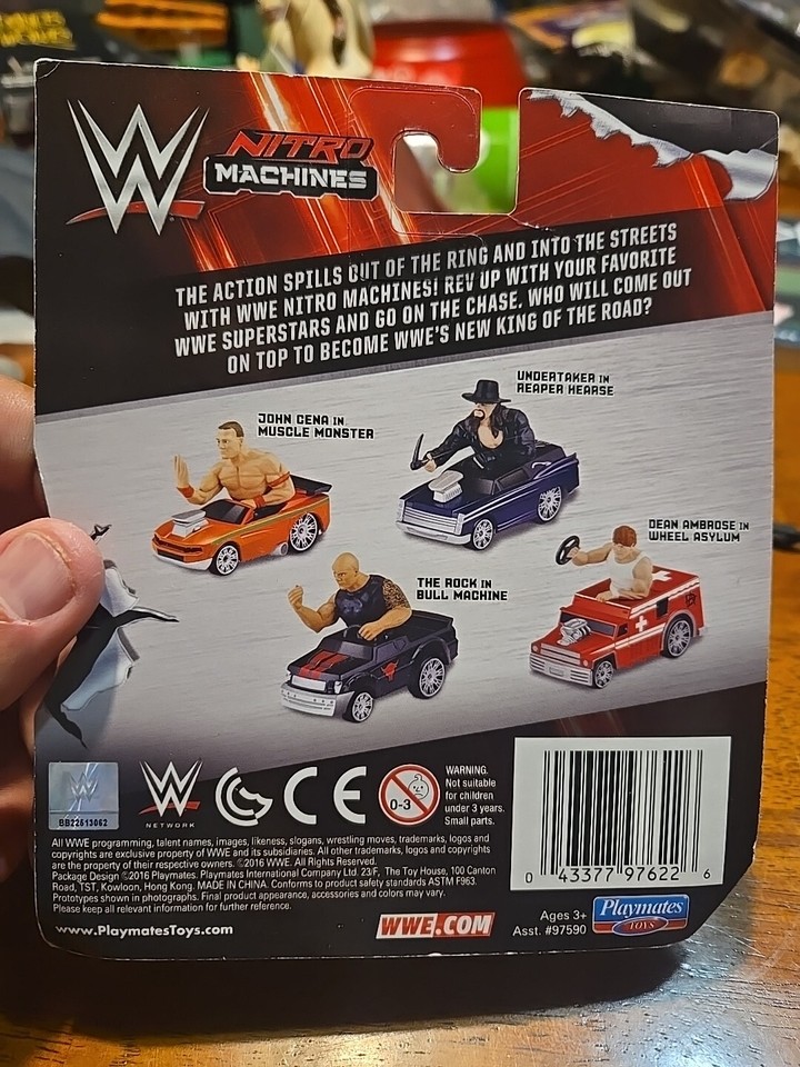 WWE The Rock Bull Machine Nitro Machines Car | eBay