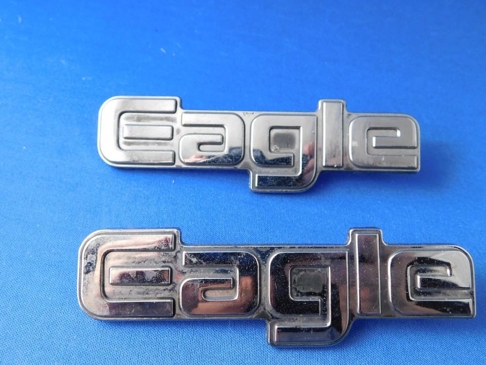 AMC EAGLE CAR EMBLEMS LOT 3 ADVERTISING PARTS REPLACE RESTORE VINTAGE ...