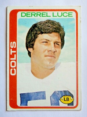 Derrel Luce #418 Topps 1978 Football Card (Baltimore Colts) VG | eBay