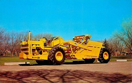 CONSTRUCTION, HEAVY EQUIPMENT, MACHINE ELEVATING SCRAPER VINTAGE ...