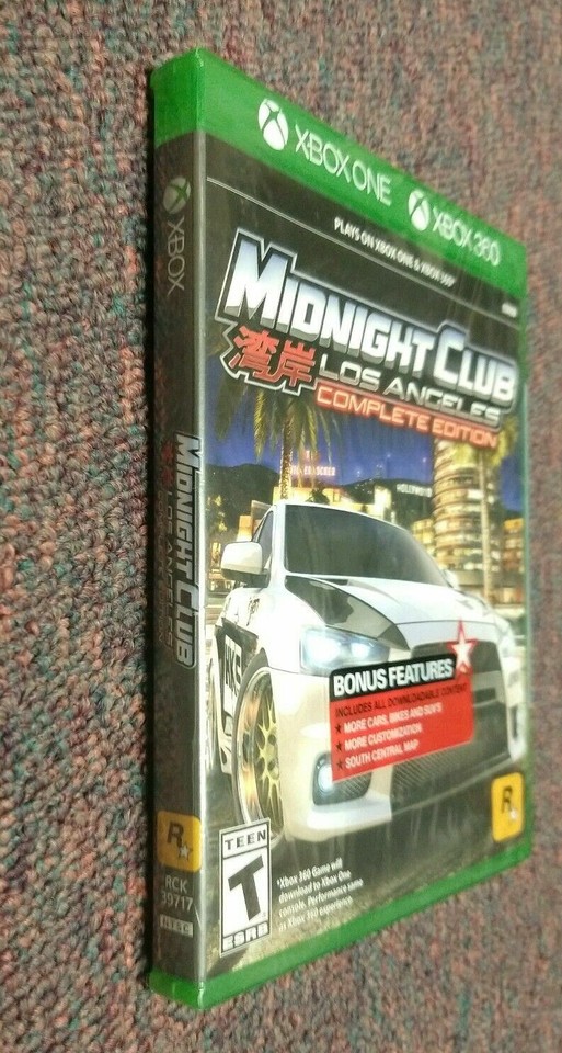 Midnight Club Los Angeles Complete Edition (Xbox One, Xbox 360) Xbox ...