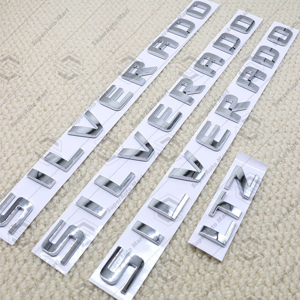 Front Rear Door Emblem Badge Tailgate Letters 07-18 For Silverado 1500 ...