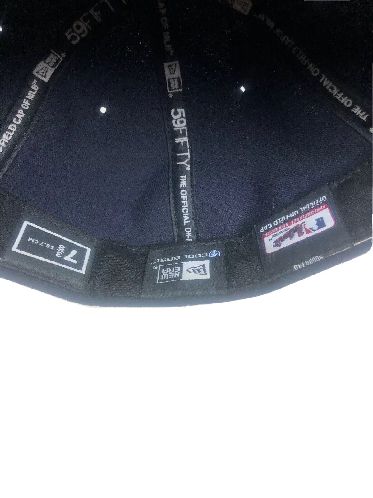 59 fifty Baseball Hat Cap Atlanta Braves Fitted 7 3/8… - Gem