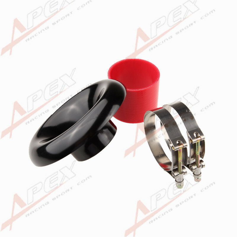 3" UNIVERSAL BLACK VELOCITY STACK FOR COLD / RAM ENGINE AIR INTAKE ...
