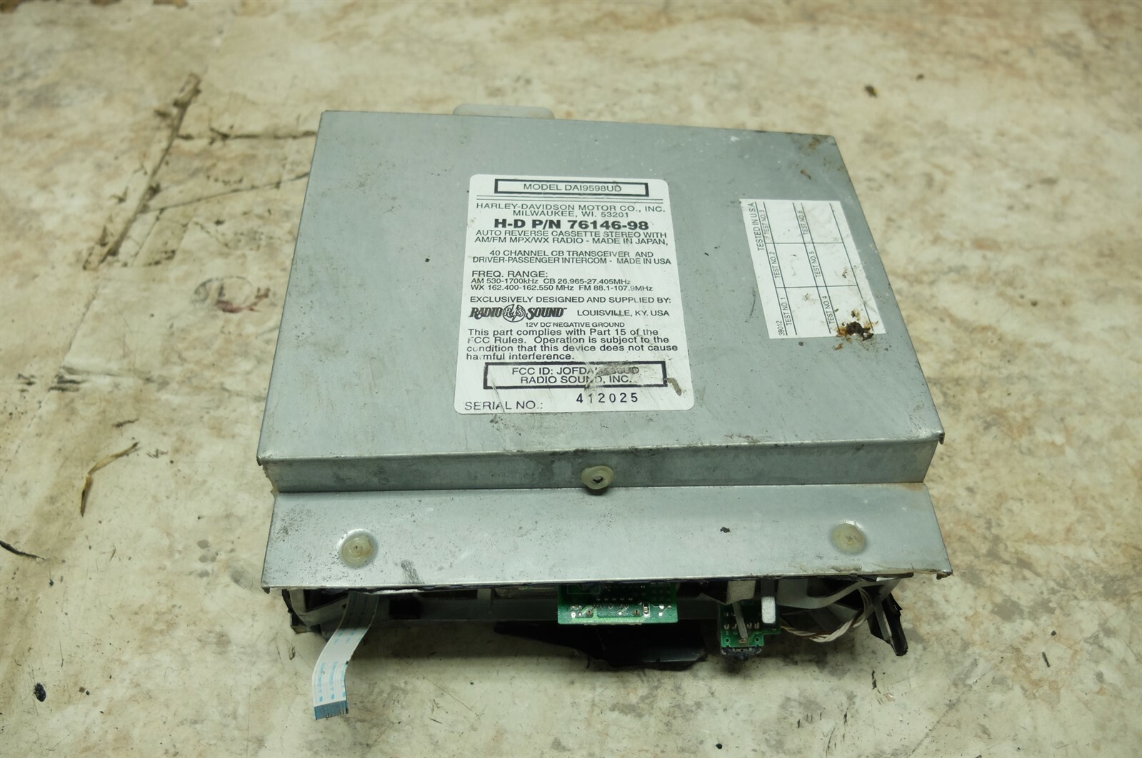 99 Harley FLHTCUI Ultra Classic Electra Glide radio for parts | eBay