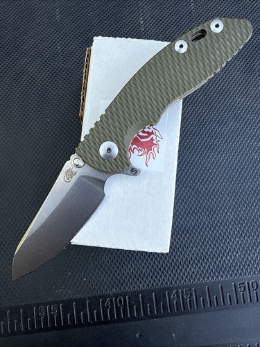 Rare Hinderer XM-18 3” Skinny Sheepsfoot Liner Lock Stonewash CPM20CV ...