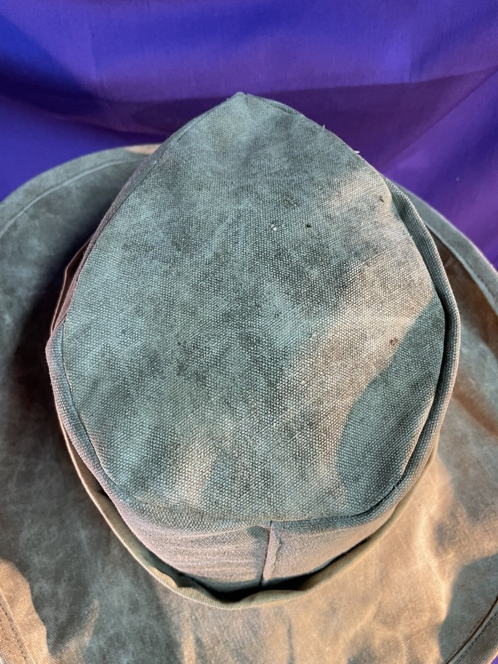 Cowboy Hat 7 5/8 XL upcycled tent fabric water proof | eBay
