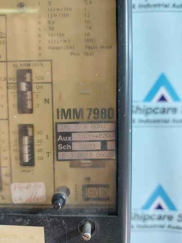 CEE IMM 7980 MOTOR PROTECTION RELAY | eBay