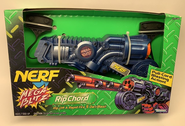 RARE VTG 1997 NERF MEGA BLITZ rip chord blaster for sale online | eBay