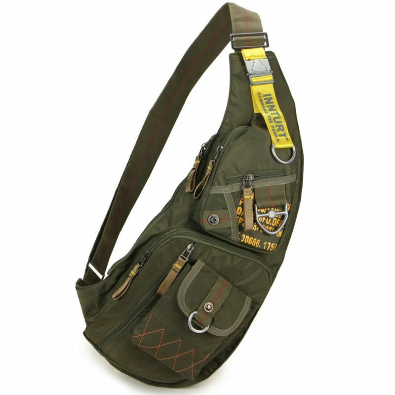 Waterproof Men Sling Cross Body Messenger Shoulder Bag Military Chest ...