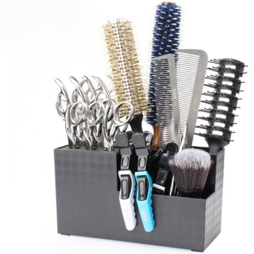 Salon Barber Scissors Comb Clips Rack Storage Box Hairdressing Cosmetic ...