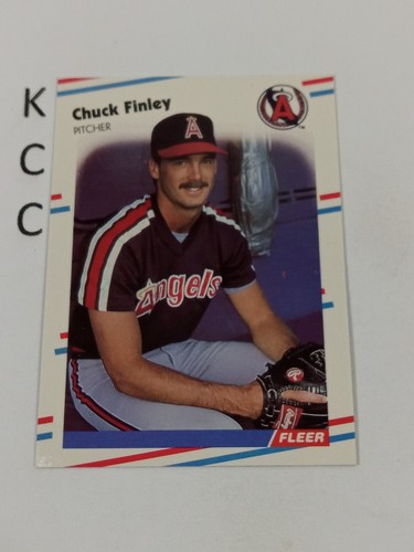 1988 Fleer Baseball Card #489 Chuck Finley California Angels | eBay