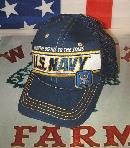 Defending Freedom Since 1775 Navy Embroidered Mesh Backed Military ...