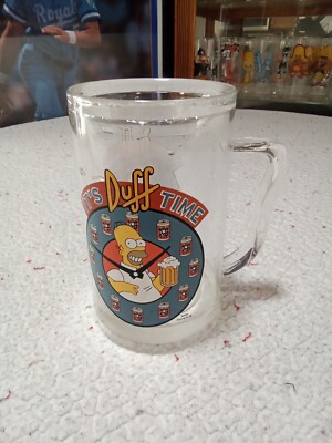 Plastic Simpsons Duff Beer Freezer Mug "Its Duff Time" Homer | eBay
