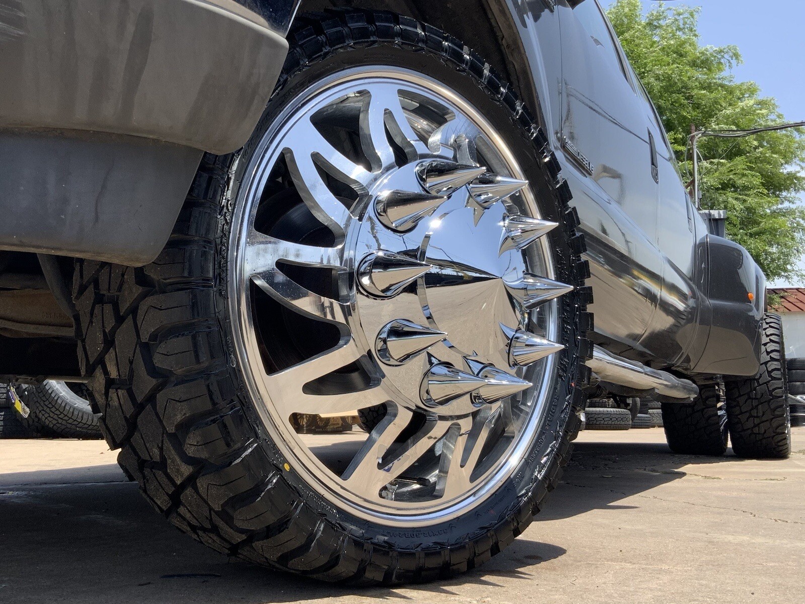 24” CUSTOM CUT ALCOA WHEELS FOR FORD CHEVY GMC RAM DUALLY TRUCKS W ...
