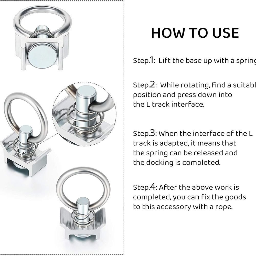 Stainless Steel Single Stud Fitting Round Ring Hanging Ring Tie-Down ...