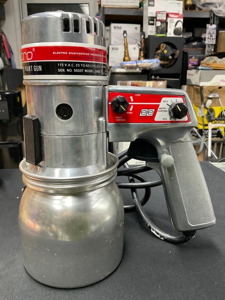 VINTAGE 1968 ELECTRO SOLID STATE ROTARY AIRLESS PAINT GUN (MODEL 2400 ...