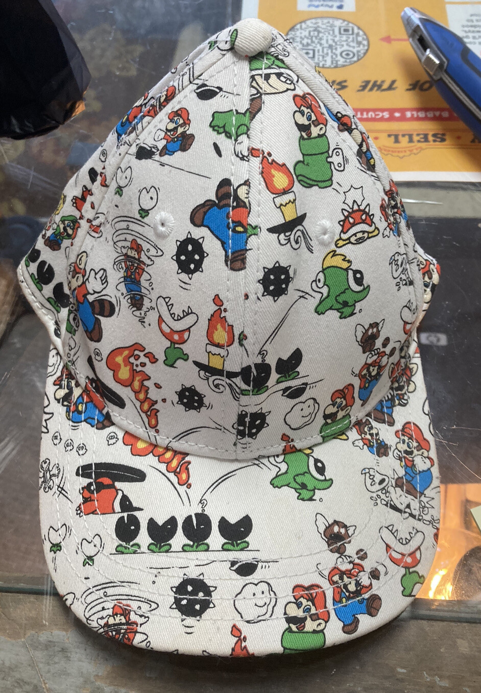 Super Mario Brothers 3 Baseball Cap Nintendo 2009 A-F… - Gem