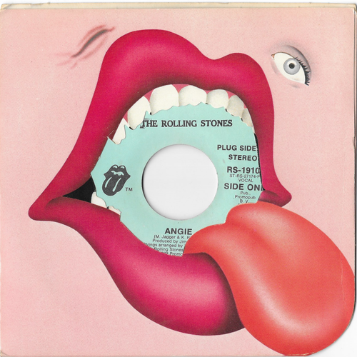 The Rolling Stones Angie Rare Stereo / Mono Promo Copy Atlantic 45 w ...