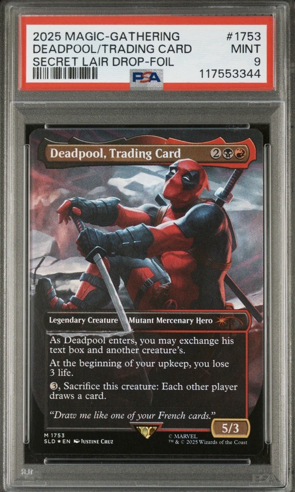 MTG Rainbow Foil Deadpool Trading Card PSA 9 | eBay