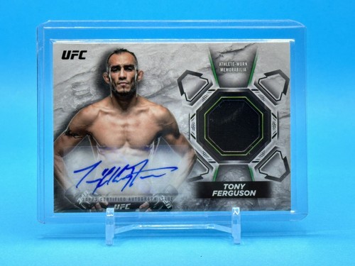 2018 Topps UFC Knockout TONY FERGUSON Autograph Fighter Worn Relic AUTO ...