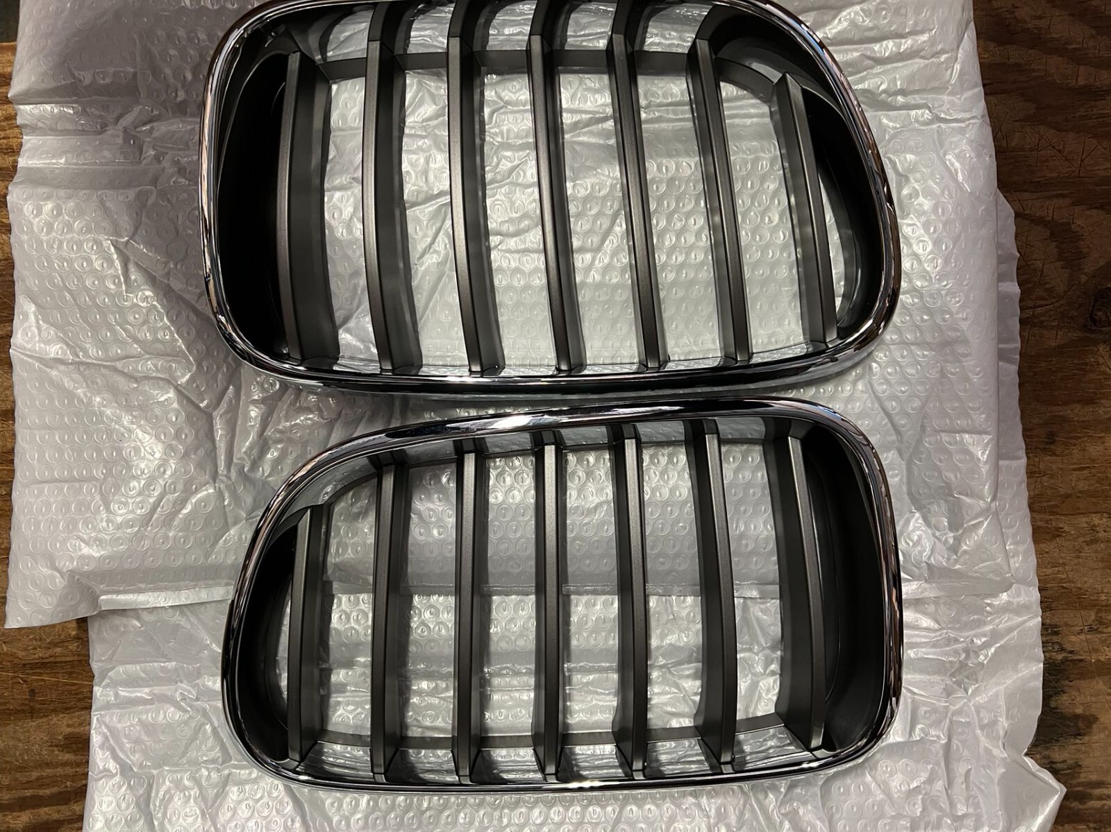 Front Bumper Grille Chrome Black Fit BMW X3 2011-2014 51117237421 ...