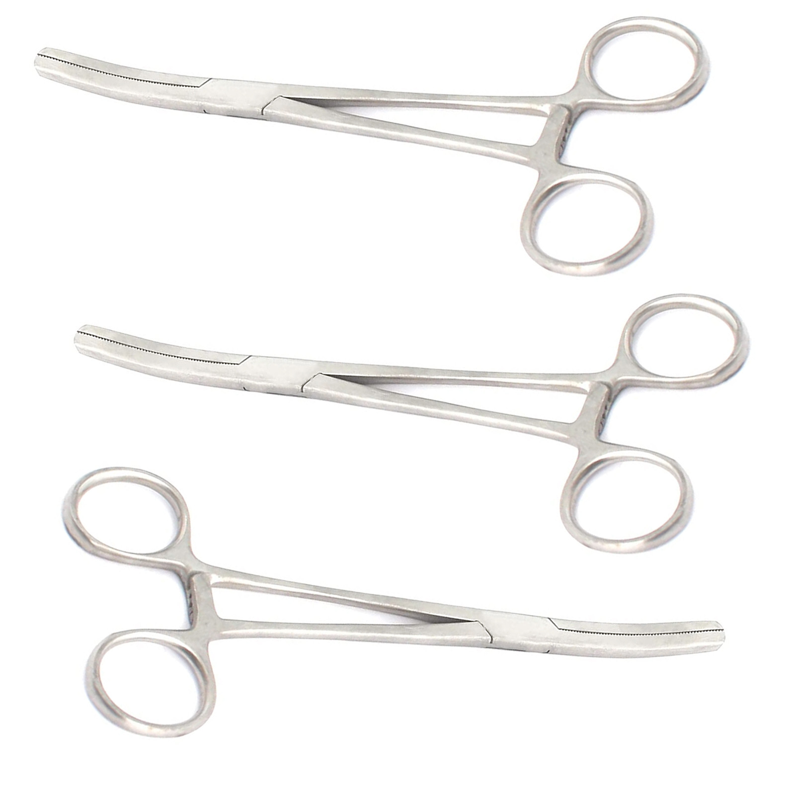 3 FERGUSON ANGIOTRIBE Forceps 6.50" Curved Surgical Veterinary ...