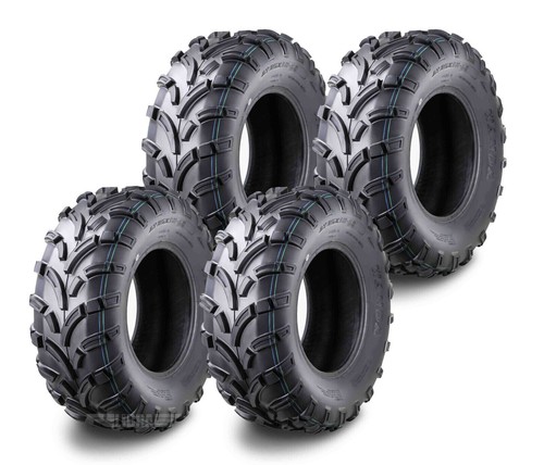 (4) 25x10-12 25x10x12 High Load Capacity ATV Tires fit 05-06 Kubota RTV ...