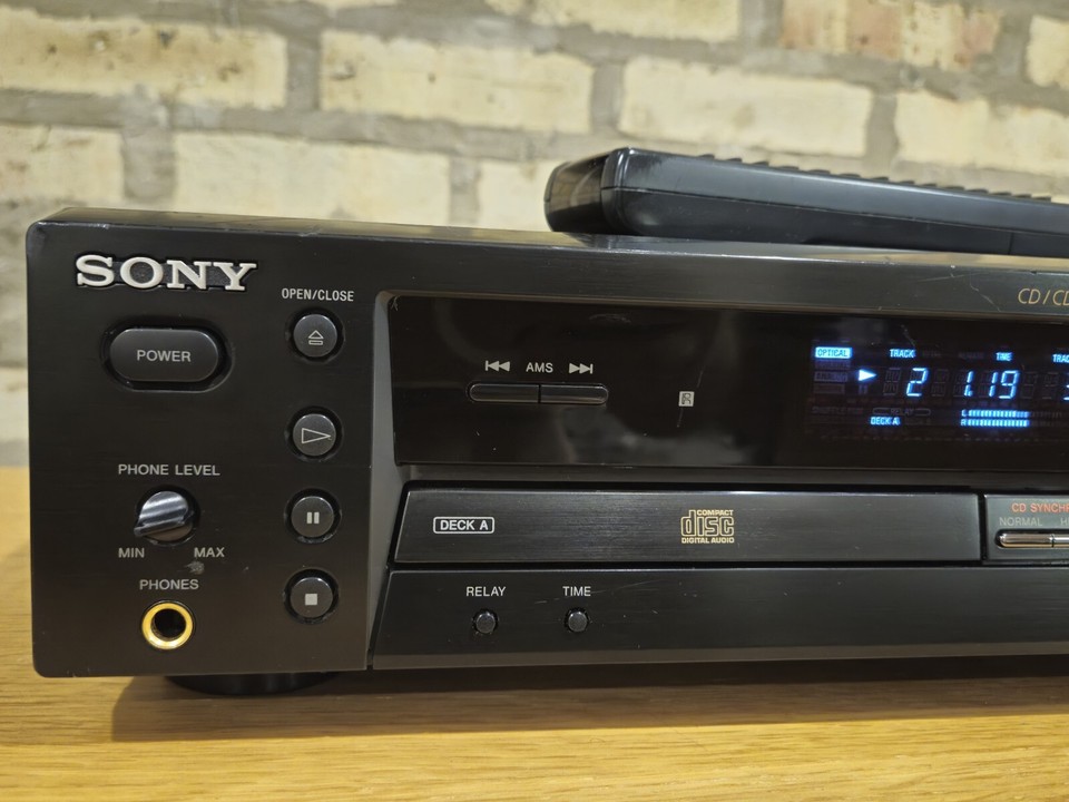Sony RCD-W1 Dual CD Recorder w/remote ,,serviced,, Fully Functional ...