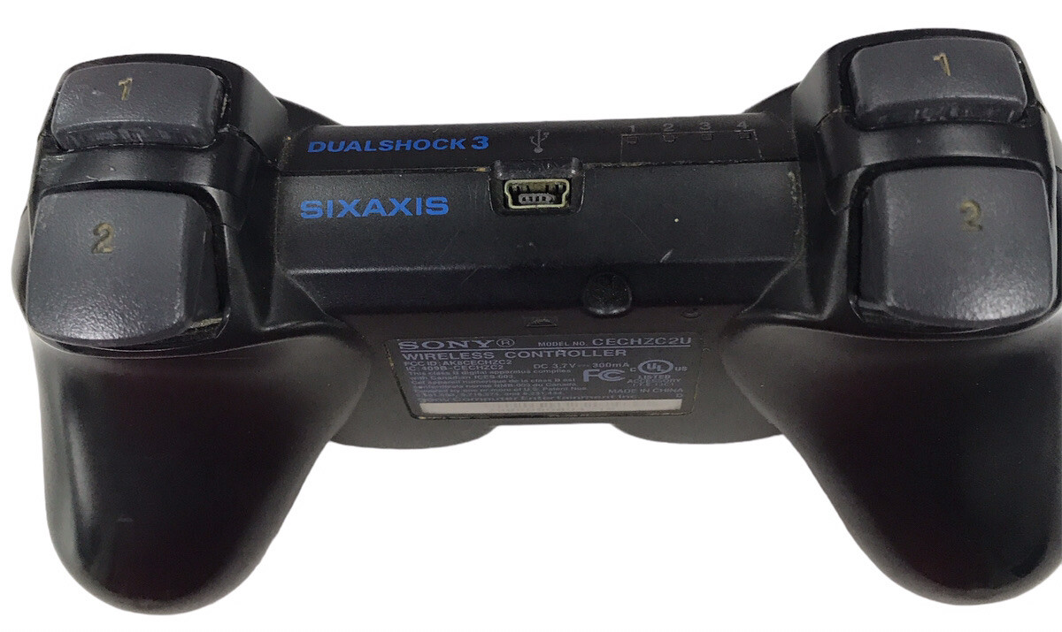 Sony PlayStation 3 PS3 Dualshock Wireless Controller CECHZC2U Black Not ...