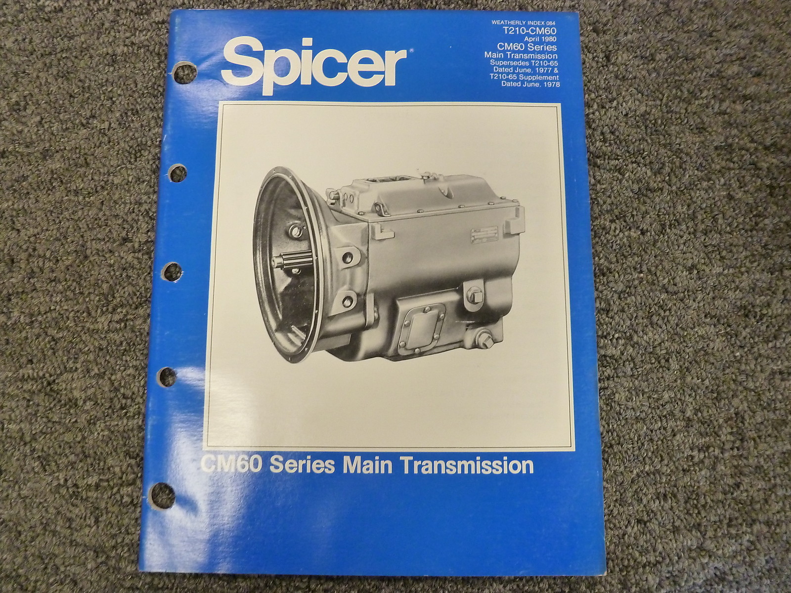 Spicer CM60 Series 6052A 6052B 6052C 6052D Transmission Parts Catalog ...