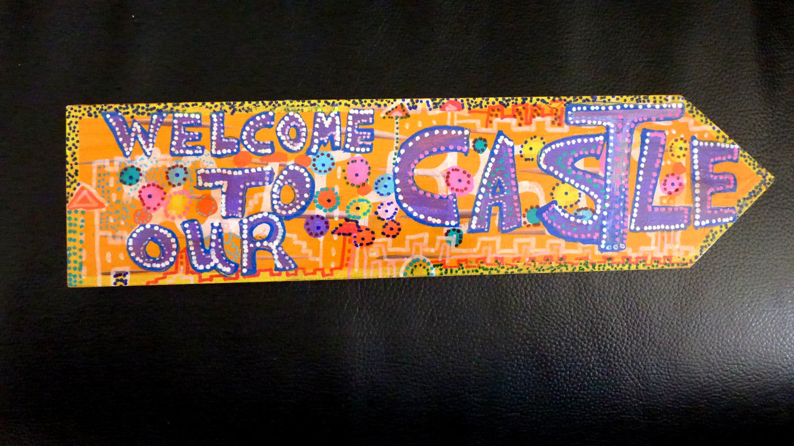 Handmade Multicolor Arrow Sign Home Decor Art Wooden Painted For Wall ...