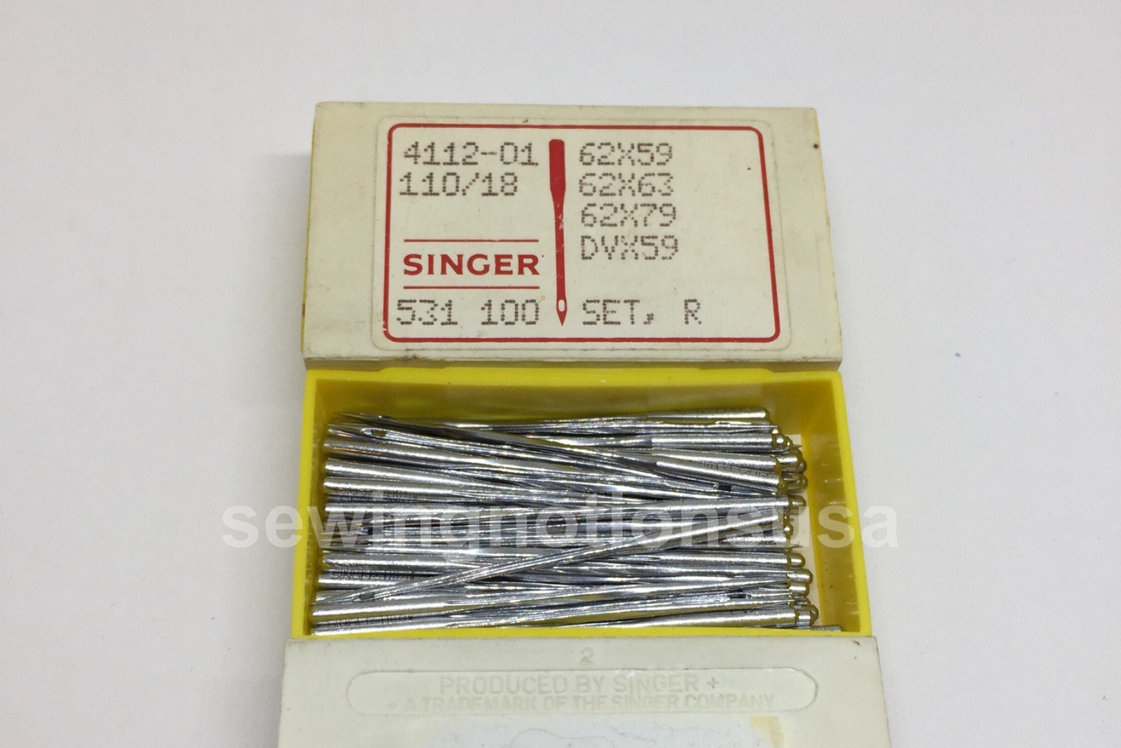 62X59, SY4112 Needles Size 110/18 SINGER chain-stitch Made In Germany ...