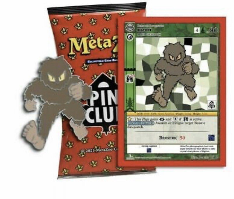Metazoo Bigfoot Pin + Promo Card Set 1st Edition Pin Set In Hand | eBay