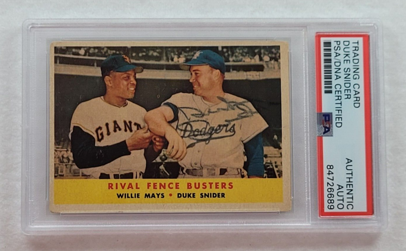 Duke Snider Autographed Memorabilia | Signed Photo, Jersey ...