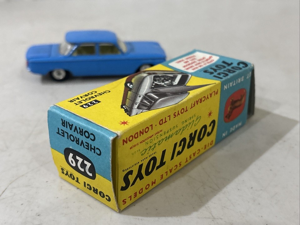 Corgi toys 229 Corvair Virtually Mint/Nice box | eBay UK