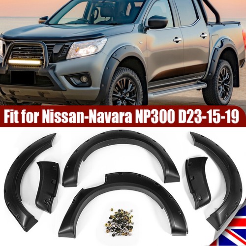 FOR NISSAN NAVARA D23 NP300 14-20 BLACK WIDE WHEEL ARCHES FENDER FLARES ...