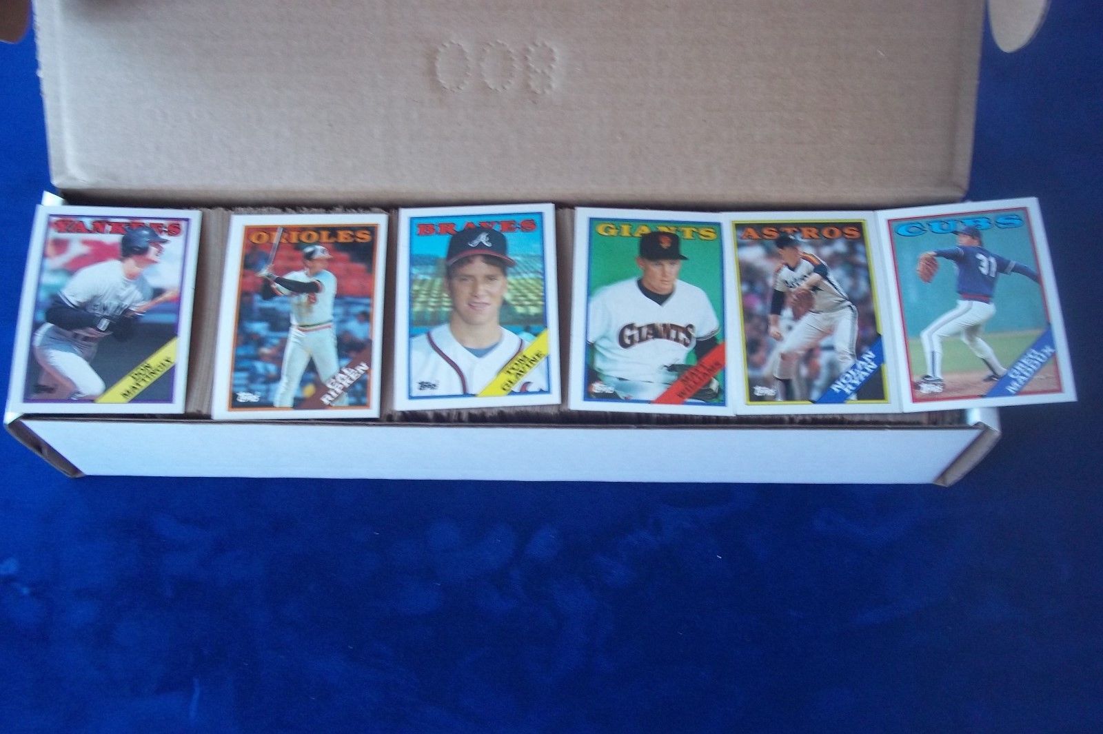 1988 topps baseball complete set (792 cards) nm/mint GLAVINE ROOKIE | eBay