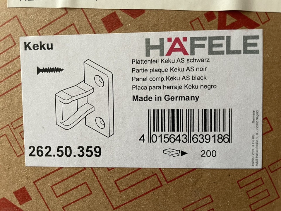 Hafele Keku Fasteners (4 Sets) Push Fit panel Clips | eBay