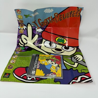 PaRappa the Rapper Playstation 1 PS1 CIB W/ Manual & Poster: Tested ...