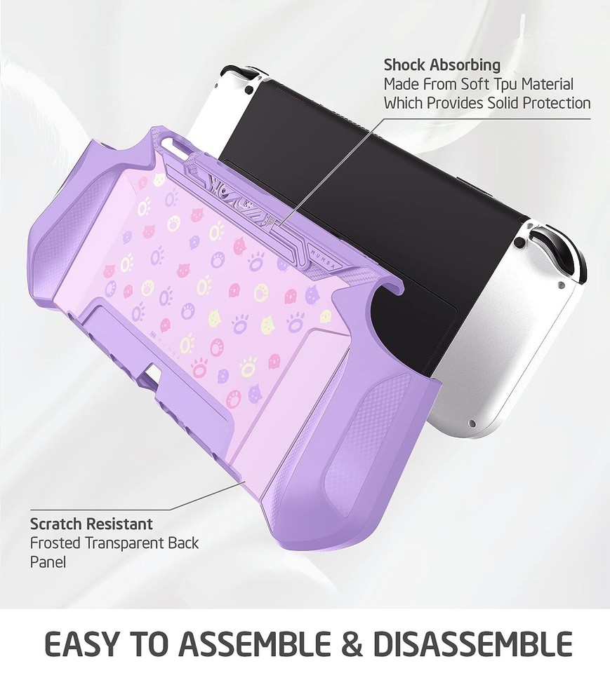 Mumba Dockable Case New for Nintendo Switch OLED 2021 TPU Ergonomics ...