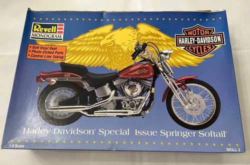 Revell Harley Davidson Special Issue Springer Softail 1/8 Plastic Model ...