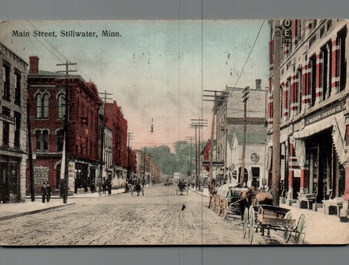 POSTCARD STILLWATER MINNESOTA MAIN STREET - 1910 | eBay