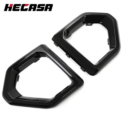 HECASA Pair Fog Light Bezel Cover For GMC Sierra 1500 Denali 2019-2022 ...