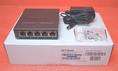 NetGear ProSafe GS105E 5-Ports Gigabit Ethernet Plus Switch GS105Ev2 ...